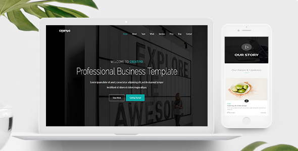 Creativo - One Page Parallax by H-Coder7 | ThemeForest